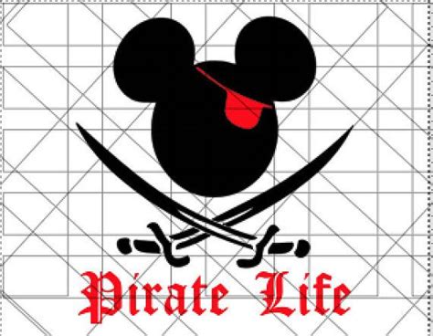 Mickey Pirate SVG Disney Pirate SVG Pirate Life SVG Mickey Disney