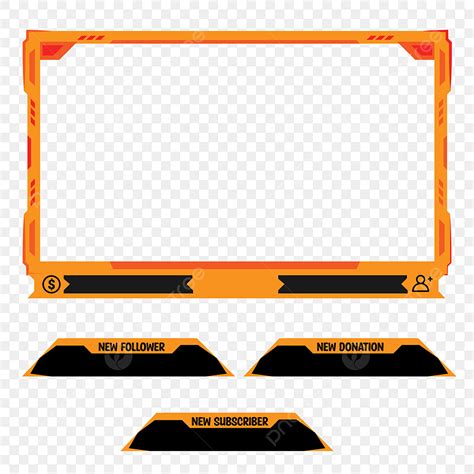 Live Streaming Clipart Png Images Orange Gaming Elements For Live