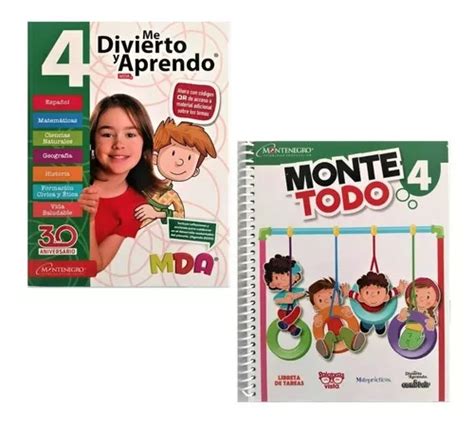 Guía Me Divierto Y Aprendo 4 Montenegro 2022 Mda Paq Alum MercadoLibre