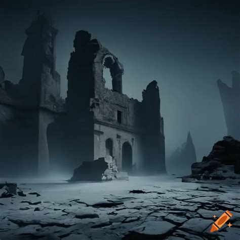 Ruins In A Post Apocalyptic Wasteland On Craiyon
