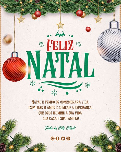 Natal é Tempo de Comemorar Vida Espalhar o Amor e Semear a Esperança