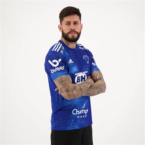 Adidas Cruzeiro 2022 Home Sponsor Jersey FutFanatics