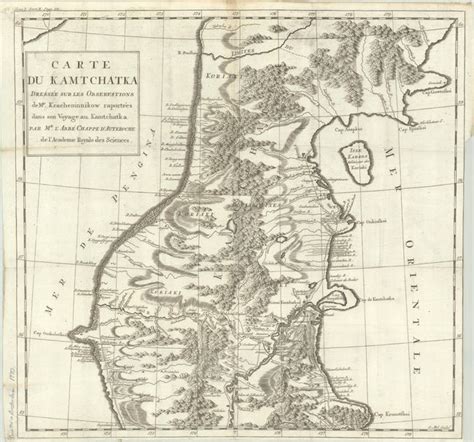 Old World Auctions Auction 193 Lot 633 Carte Du Kamtchatka