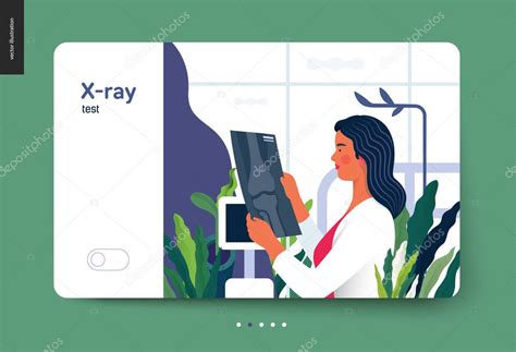 Plantilla de pruebas médicas prueba de rayos X Vector de stock por