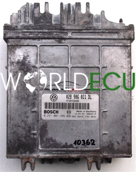 MOTORSTEUERGERÄT ECU STEUERGERAT VW VOLKSWAGEN CADDY 1 9 BOSCH 0 281