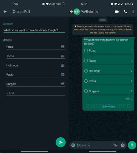 WhatsApp para Android será capaz de criar enquetes em grupos e chats