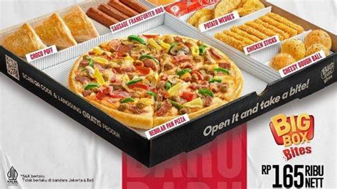 Promo Pizza Hut Hari Ini 14 Oktober 2022 Big Box Bites Rp165 Ribu