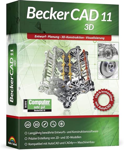 Becker CAD 11 3D für Windows 10 8 7 Cad Software für Architektur