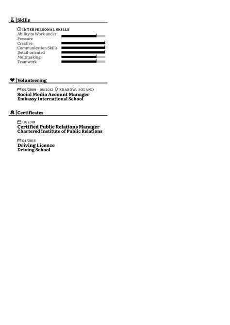 Public Relations Specialist Resume Sample Kickresume