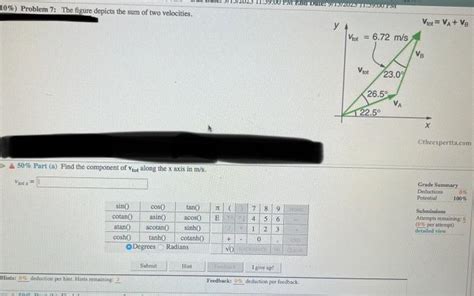 Solved Parts Problem The Figure Depicts The Sum Of Two Chegg