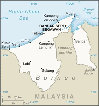 Brunei Map Road Worldometer
