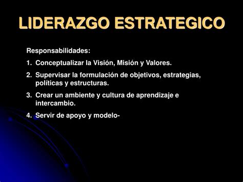 PPT LIDERAZGO ESTRATÉGICO PowerPoint Presentation free download ID