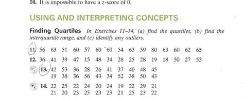 Solved USING AND INTERPRETING CONCEPTS Finding Quartiles In Chegg