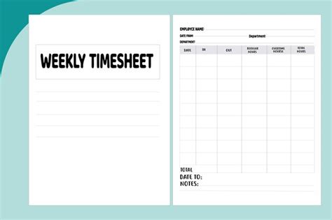 Plantilla De Horario Semanal Vector Premium