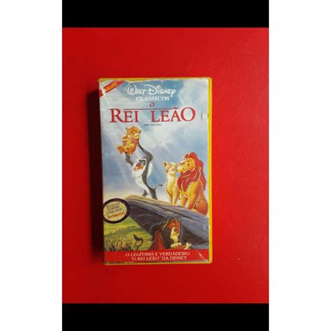 Fita VHS O Rei Leão Fita Verde Raro Disney Shopee Brasil