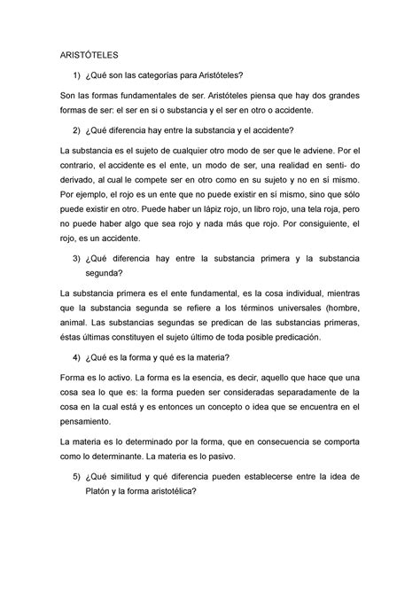 Arist Teles Vida De Aristoteles Arist Teles Qu Son Las