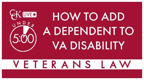 How To Add Dependents To VA Disability Benefits VA Form 21 686c YouTube