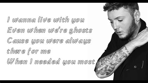 James Arthur Say You Wont Let Go Lyrics Youtube