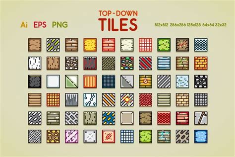 Top Down Tiles Pixel Art Design Pixel Art Tutorial Pixel Art