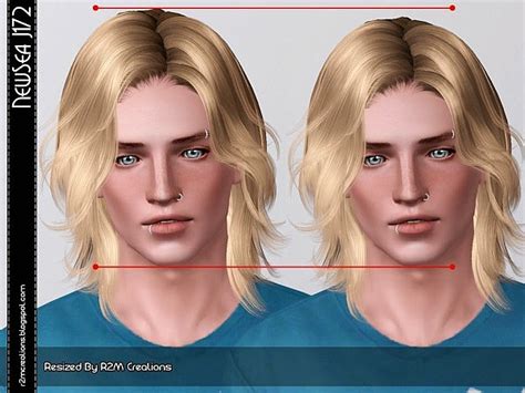 Newsea J172 Hairstyle For Male Retextured By R2m Creations Sims 3 Hairs
