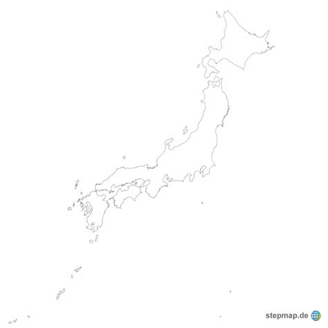 Stepmap Japan Leer Landkarte F R Japan