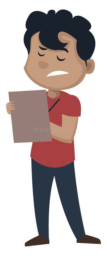 El Chico Est Tomando Notas Ilustraci N Vector Ilustraci N Del Vector