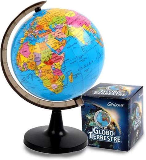 Globo Terrestre Giratorio Mesa Mapa Mundi Pol Tico Escolar Gift Home