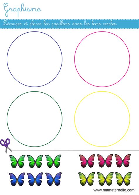 Graphisme découper et placer Ma Maternelle