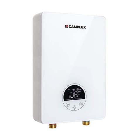 CAMPLUX 1 5 GPM 6kW Point Of Use Tankless Electric Water Heater White
