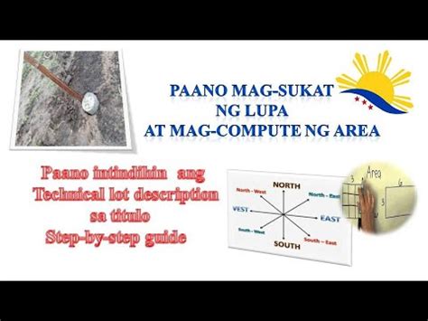 Paano Mag Sukat Ng Lupa At Mag Compute Ng Area Paano Intindihin Ang