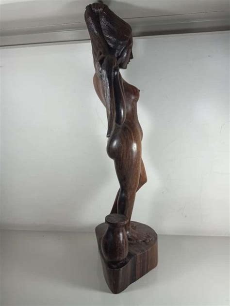 Wooden Naked Woman Inch Sculpture Hobbies Toys Stationary