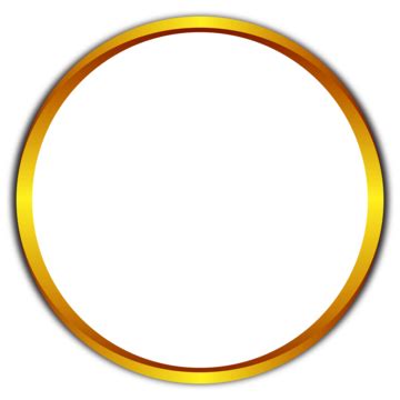 Golden Circle Frame Border Golden Gold Circle Png And Vector With