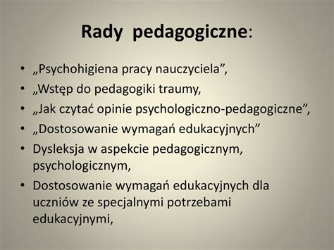 Działania Rady Edukacyjnej ppt pobierz