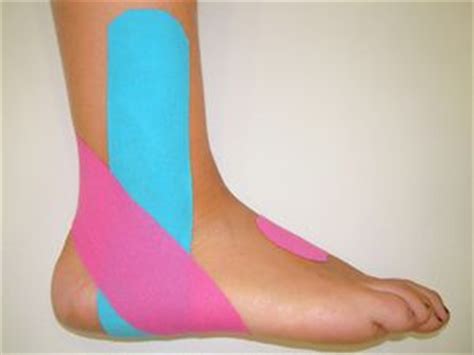 Tobillo LLE Vendaje Funcional Con Tape Neuromuscular Kinesiology Tape