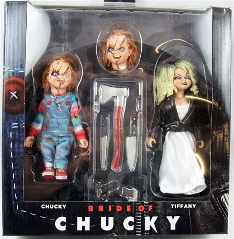 Bride Of Chucky Neca Chucky Tiffany Clothed Retro Figures