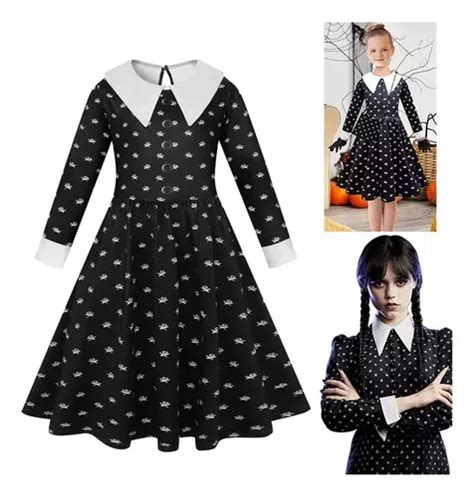 Disfraz Merlina Vestido Wednesday Para Ni A Meses Sin Inter S