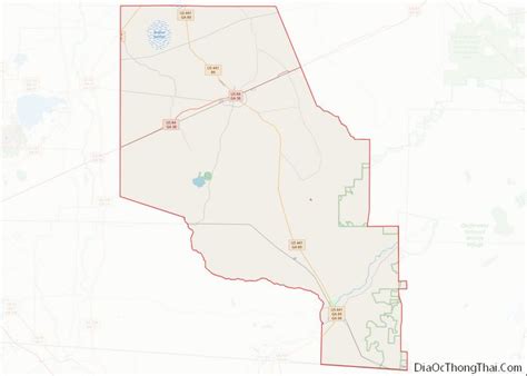 Map Of Clinch County Georgia Thong Thai Real