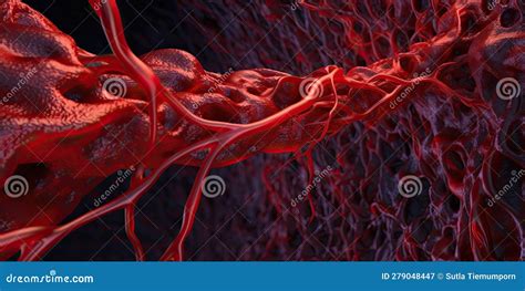 Blood Vessels Capillary Circulatory System Veins And Arteries