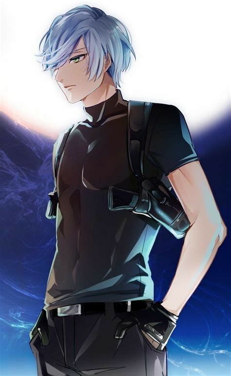 Pin By BRUNA VICALVI On Anime Anime Guy Blue Hair Blue