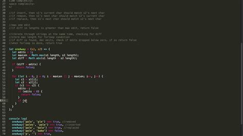 ctci 1 5 one away javascript es6 solution video youtube