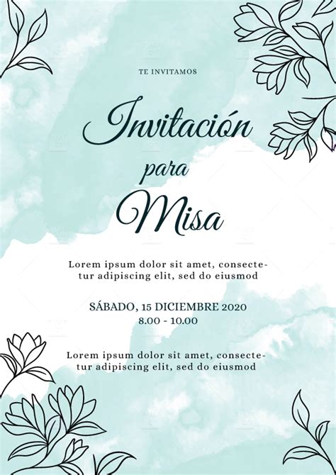 Invitaciones para Misa Diseño Gráfico y Páginas Web PimpartDiseño