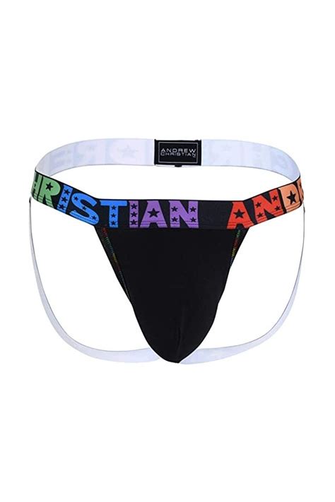 Andrew Christian Almost Naked Pride Cotton Jock Bleu Taille S J