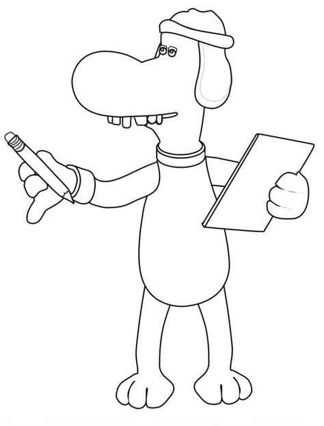 Dibujos De Bitzer De La Oveja Shaun Para Colorear Para Colorear Pintar