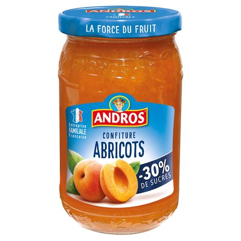 Confiture allégée abricots Andros 350 g La belle vie Changez