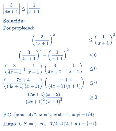 Inecuación con Valor Absoluto Ejercicios Resueltos Blog del Profe Alex