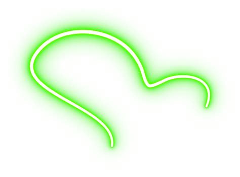 Effect Glowing Neon Curved Line Png