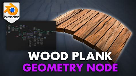 Blender 4 Wood Plank Geometry Node BlenderNation Bazaar