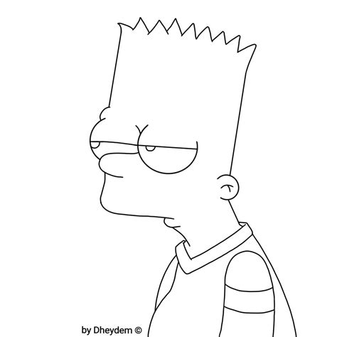 Desenho De Bart Simpson Brincando De Polícia Ladrão Para Colorir Porn
