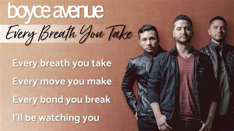 Every Breath You Take The Police Lyrics Boyce Avenue Acoustic Cover