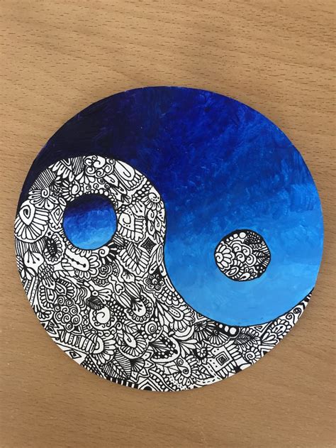 Zentangle Yin Yang Malvorlagen Vorlagen